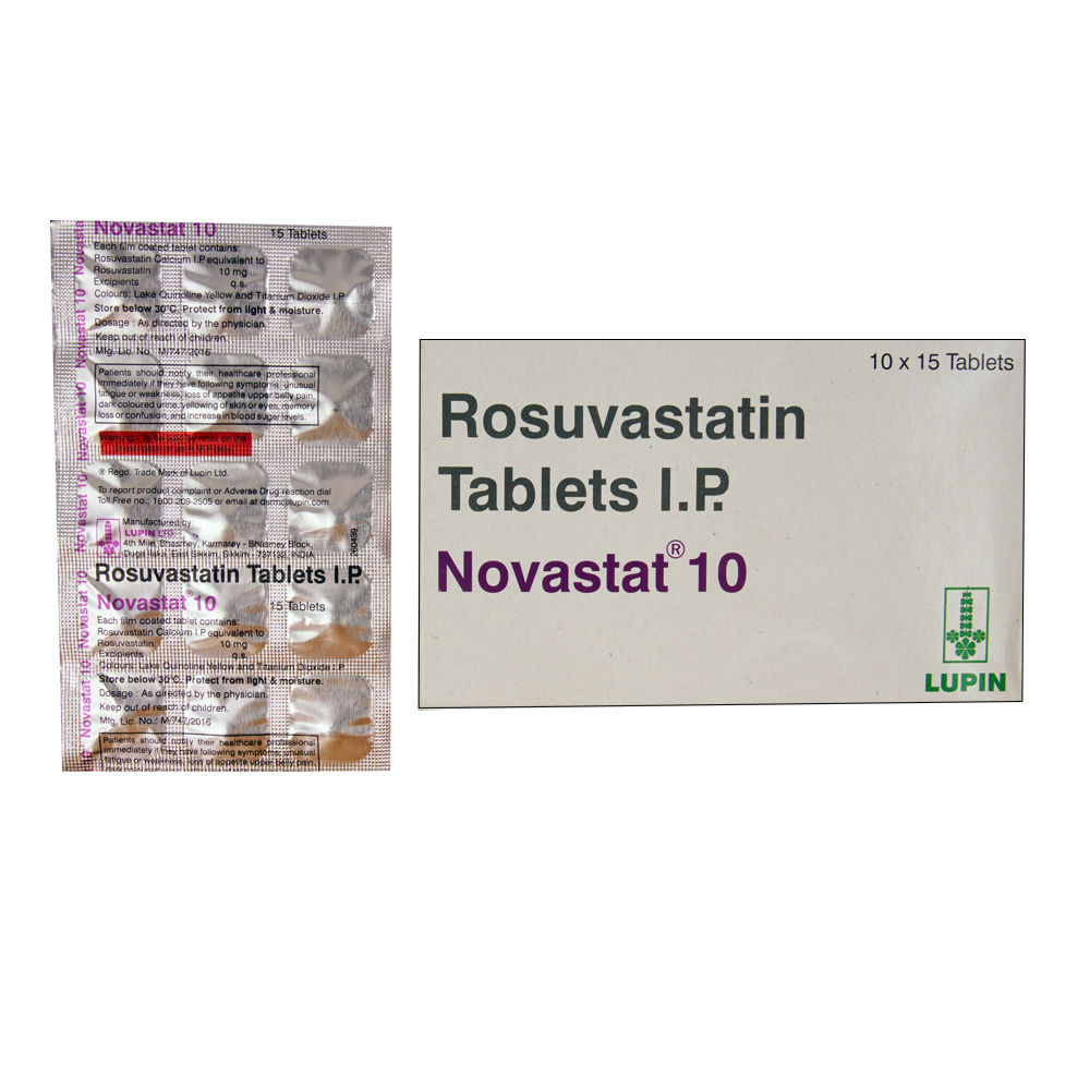 Buy Novastat 10mg 15 Tablets Online at Best Prices | Wellness Forever
