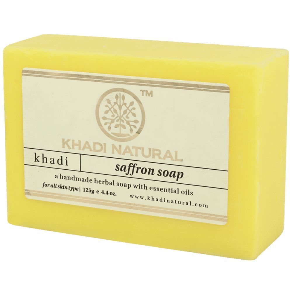 Buy Khadi Natural Saffron Handmade Soap 125g Online at Best Prices ...