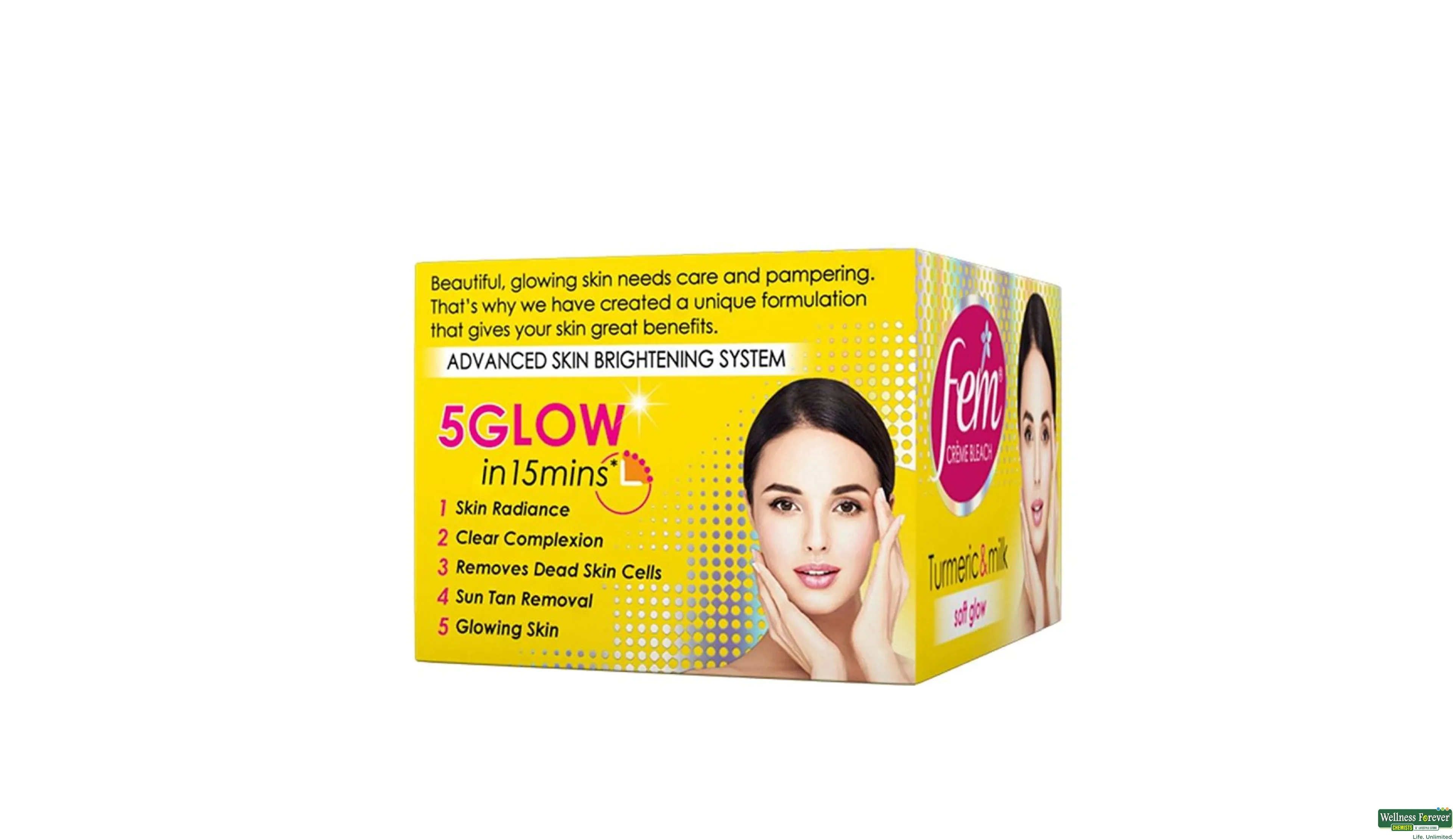 Buy Fem Fairness Natural Turmeric Herbal Bleach, 8 g Online at Best ...