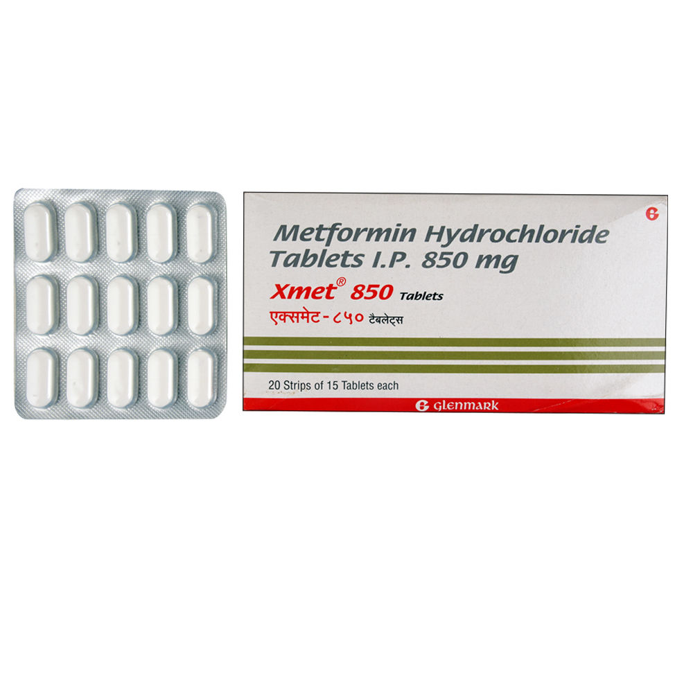 Buy Xmet 850mg 15 Tablets Online at Best Prices | Wellness Forever