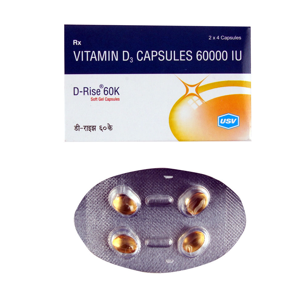 Buy D-Rise 60K 4 Capsules Online at Best Prices | Wellness Forever