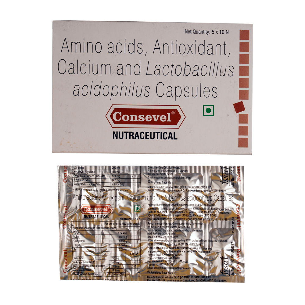 Buy Consevel 10 Capsules Online at Best Prices | Wellness Forever