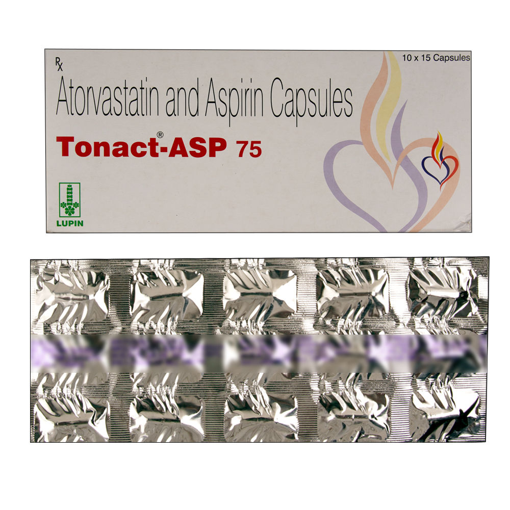 Buy Tonact-ASP 75mg 15 Capsules Online at Best Prices | Wellness Forever