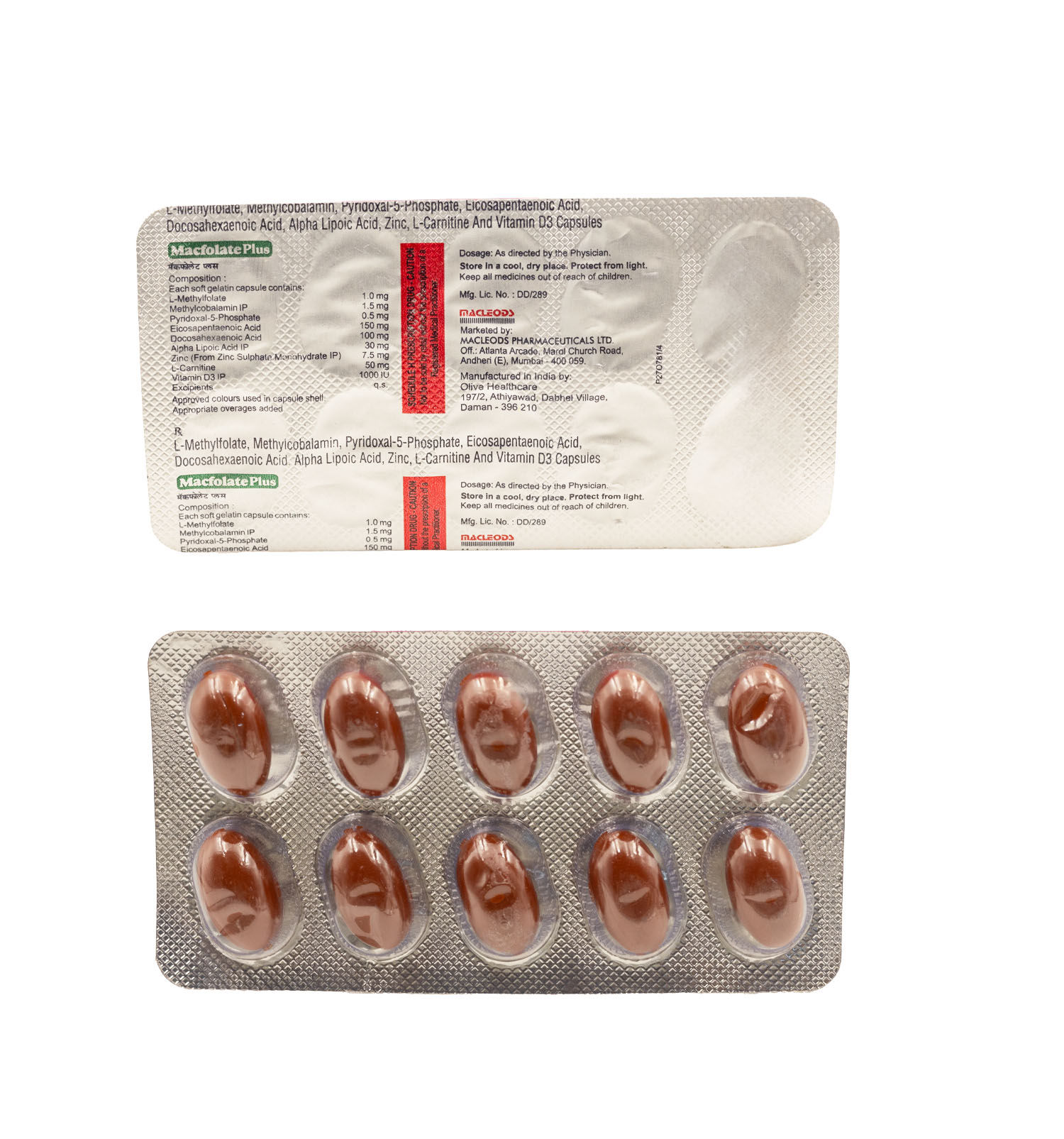 Buy Macfolate-Plus 10 Capsules Online at Best Prices | Wellness Forever