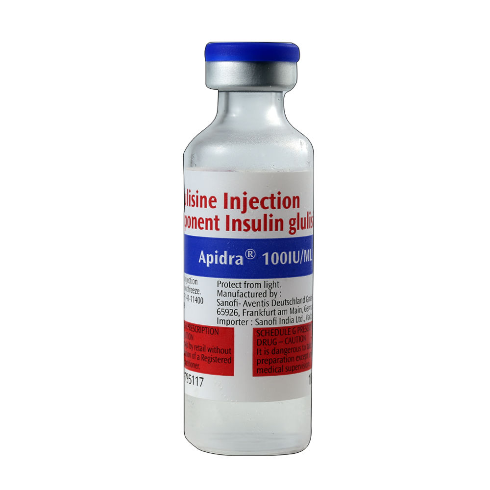 Buy Apidra 100Iu Injection 10 Ml Vial Online at Best Prices | Wellness ...