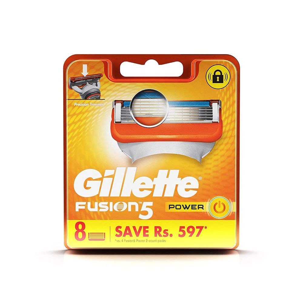 Buy Gillette Fusion Power Shaving Razor Blades 8 Cartilages Online at ...