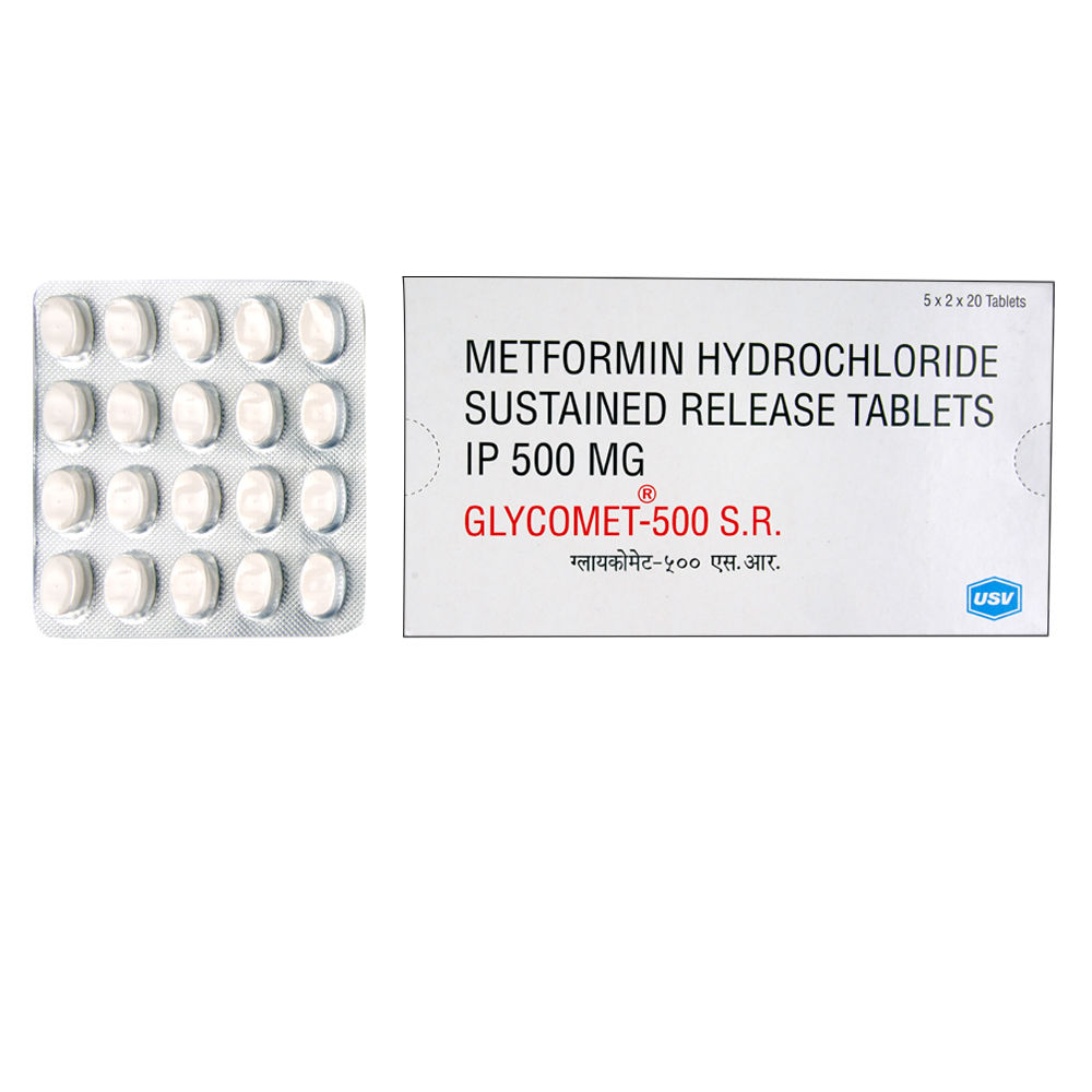 Buy Glycomet-SR 500mg 20 Tablets Online at Best Prices | Wellness Forever