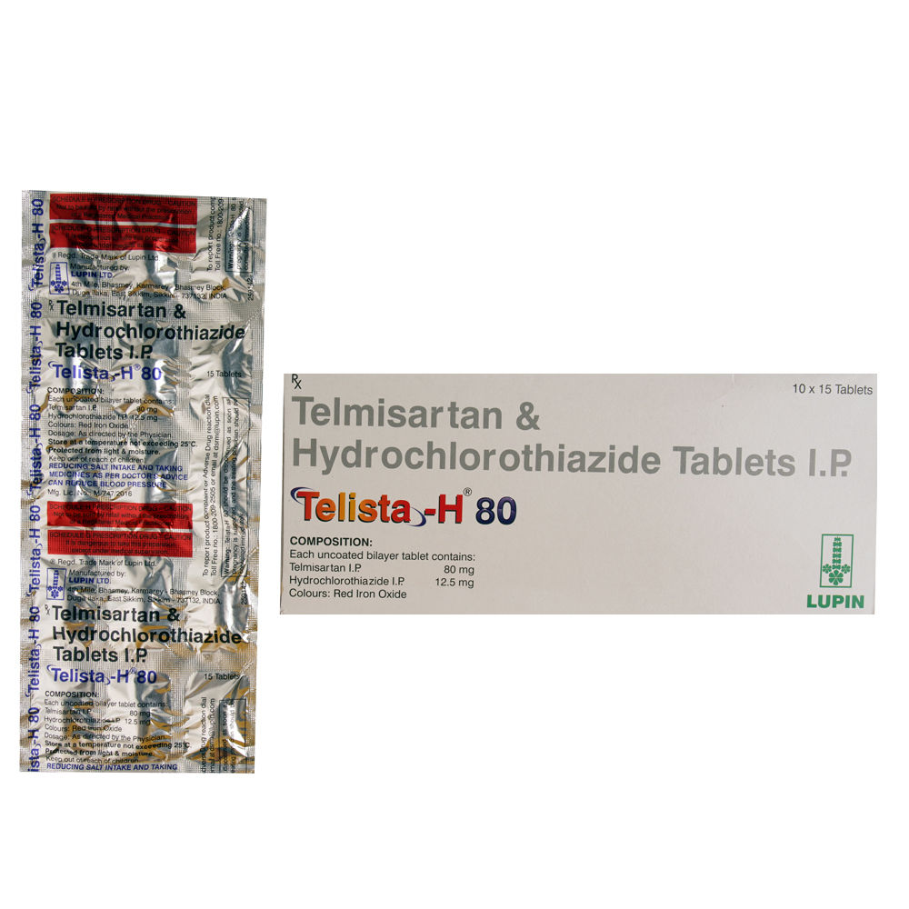 Buy Telista-H 80mg 15 Tablets Online at Best Prices | Wellness Forever
