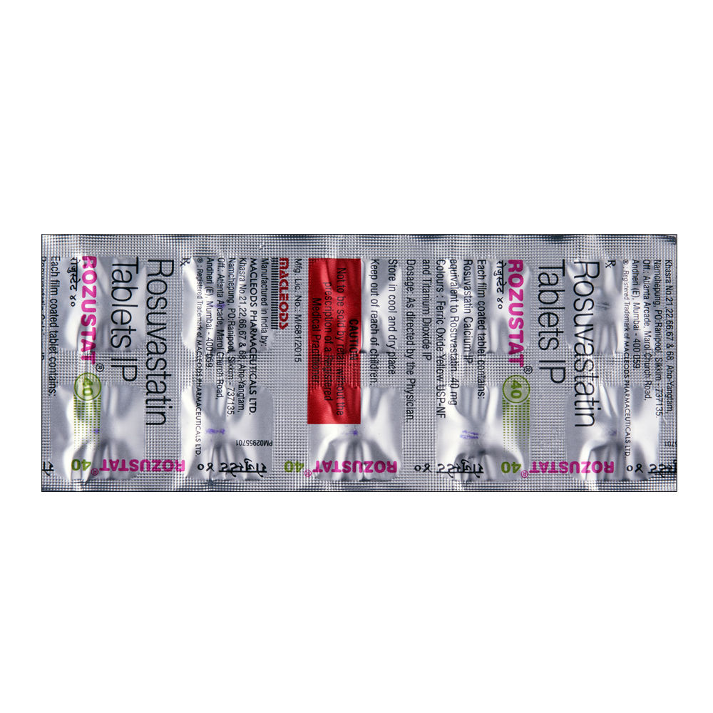 Buy Rozustat 40mg 10 Tablets Online at Best Prices | Wellness Forever