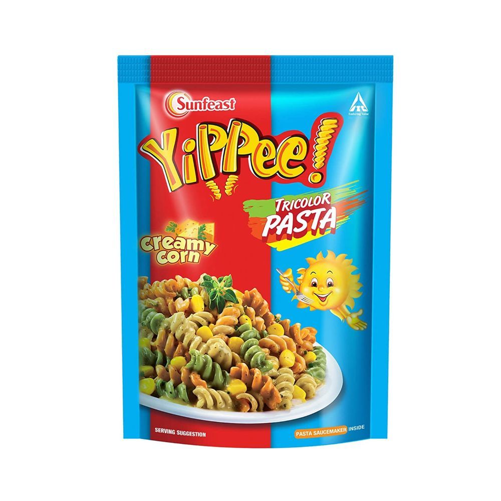 Buy Sunfeast Yippee! Tricolor Instant Pasta, Creamy Corn, 65 g Online ...