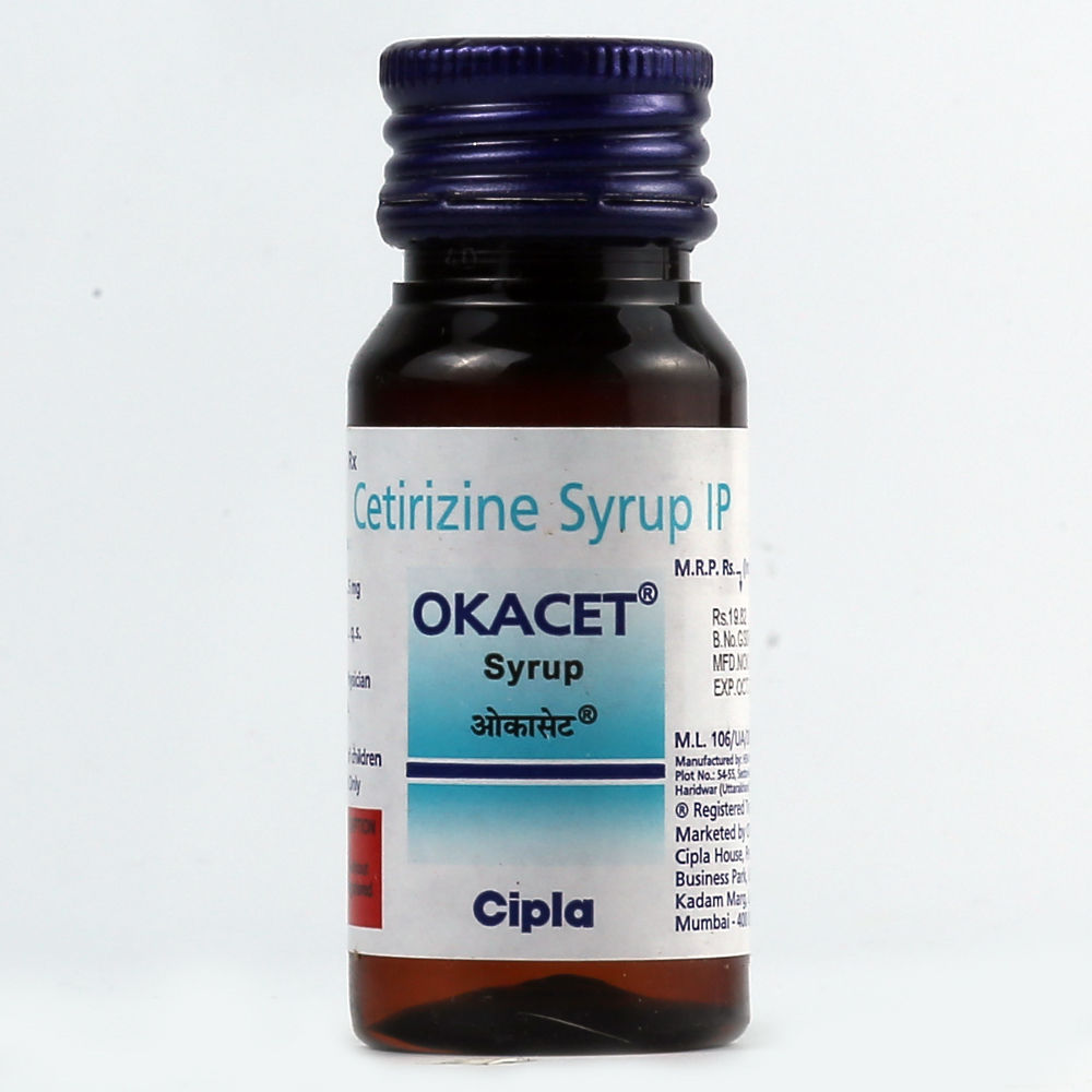 Buy Okacet Syrup 30 ml Online at Best Prices | Wellness Forever