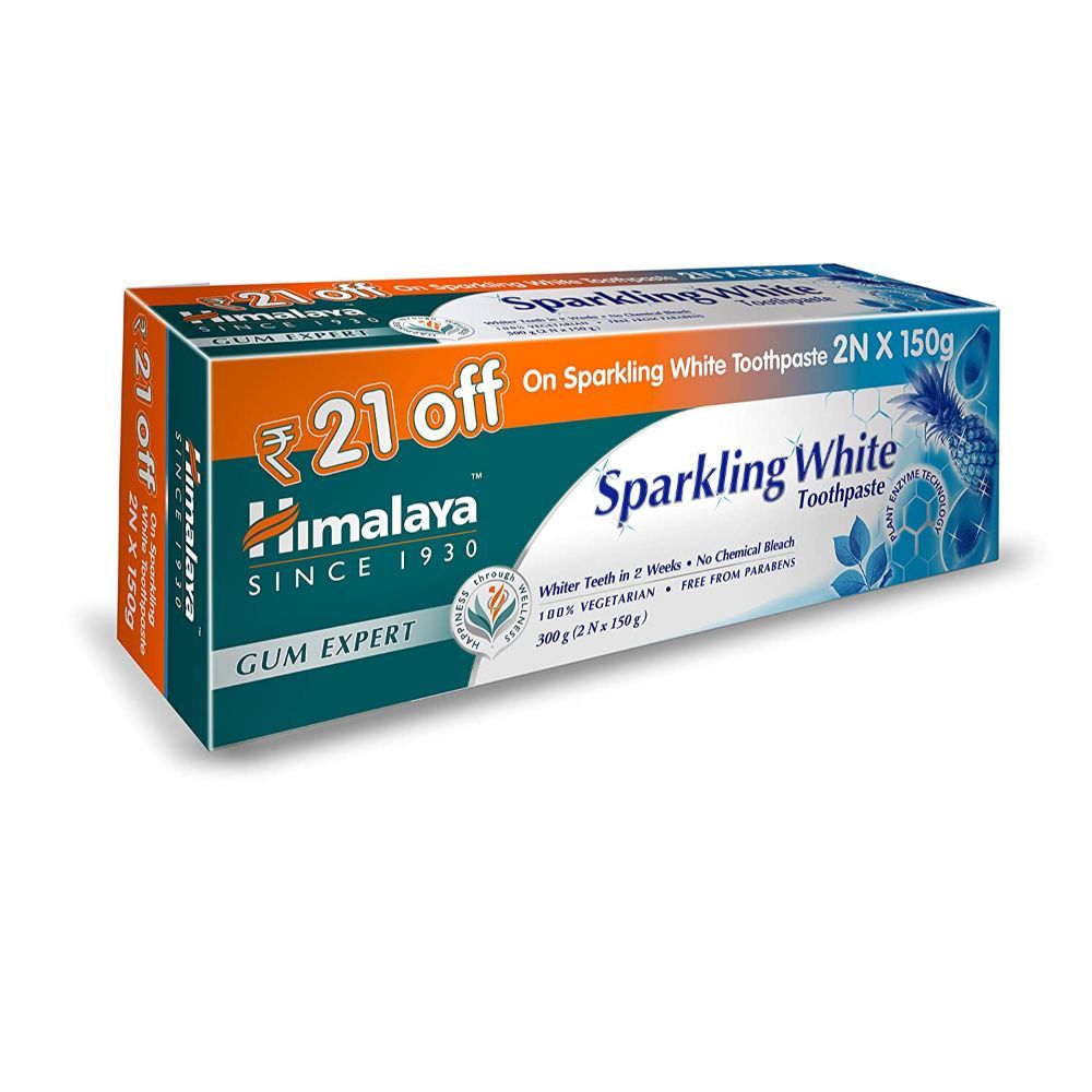 Buy Himalaya Herbals Sparkling White Toothpaste, 150 g Online at Best ...