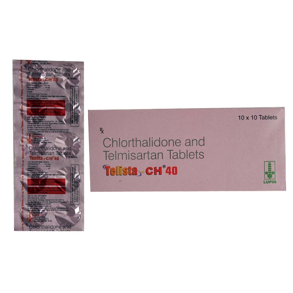 Buy Telista-CH 40/12.5mg 10 Tablets Online at Best Prices | Wellness ...