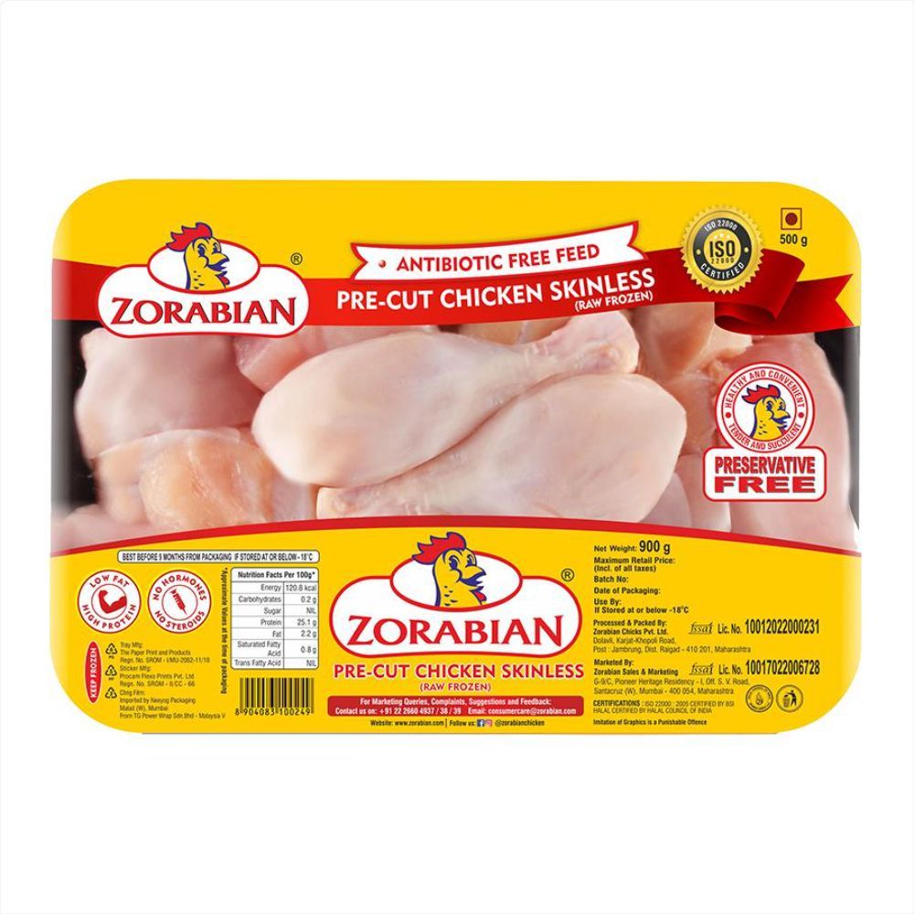 Buy Zorabian Pre Cut Chicken, 500 g Online at Best Prices | Wellness ...