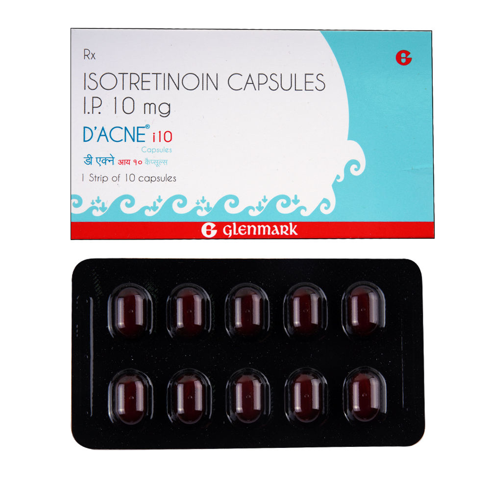 Buy D-Acne-I 10mg 10 Capsules Online at Best Prices | Wellness Forever