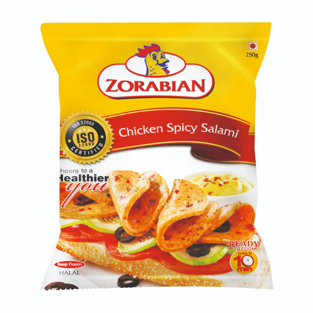 Buy Zorabian Chicken Spicy Salami, 250 g Online at Best Prices ...