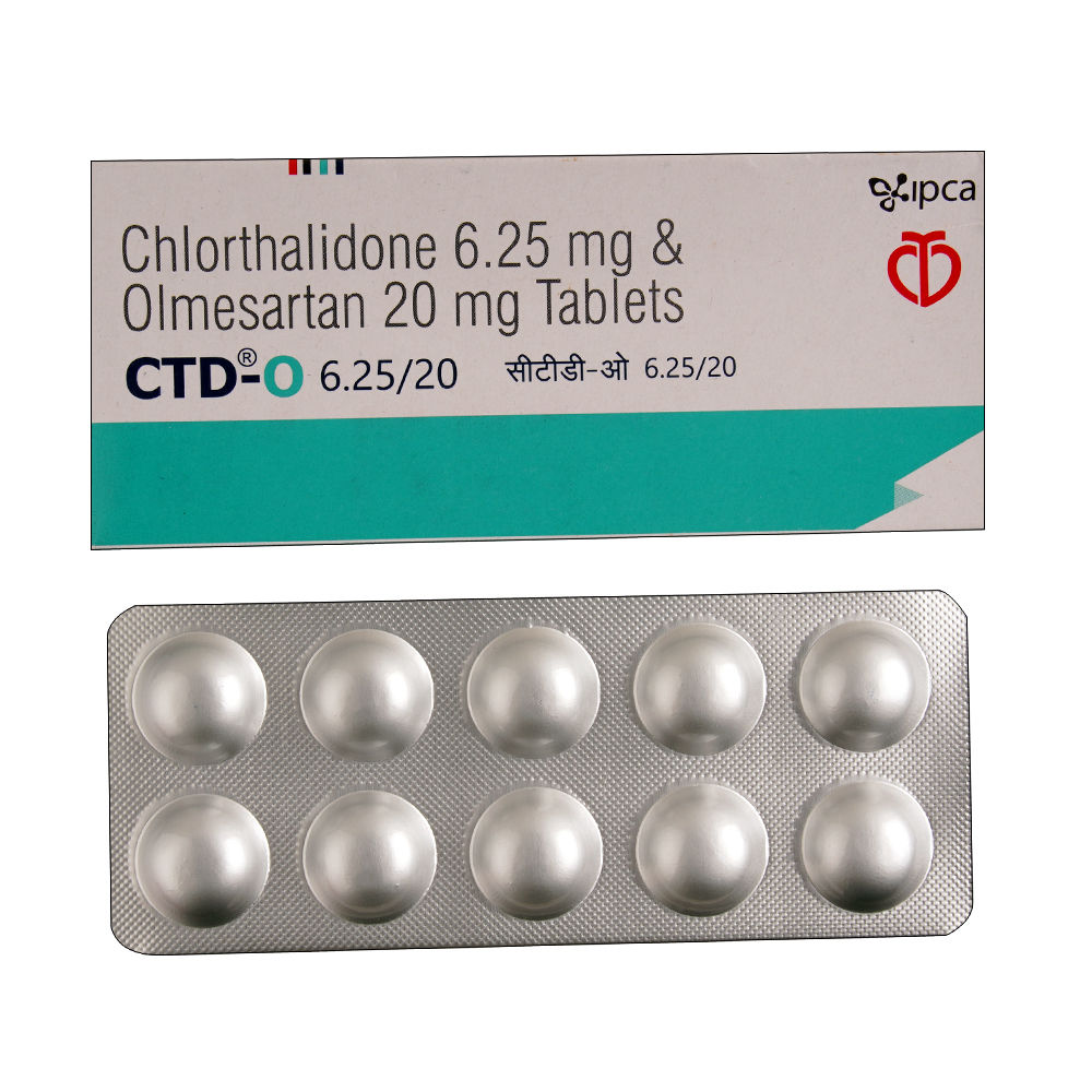 Buy CTD-O 6.25/20mg 10 Tablets Online at Best Prices | Wellness Forever