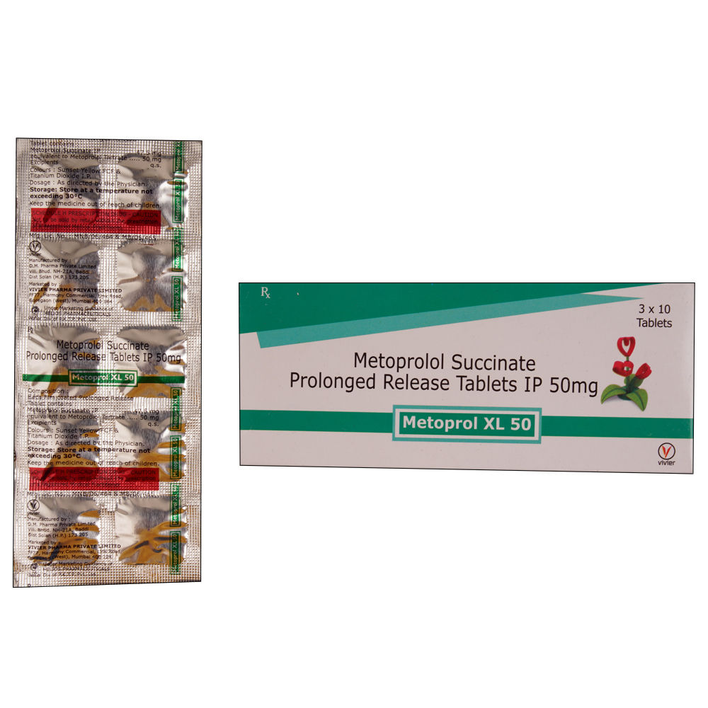 Buy Metoprol-XL 50mg 10 Tablets Online at Best Prices | Wellness Forever