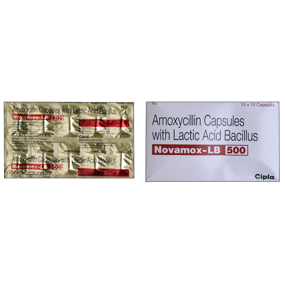 Buy Novamox-LB 500mg 10 Capsules Online at Best Prices | Wellness Forever