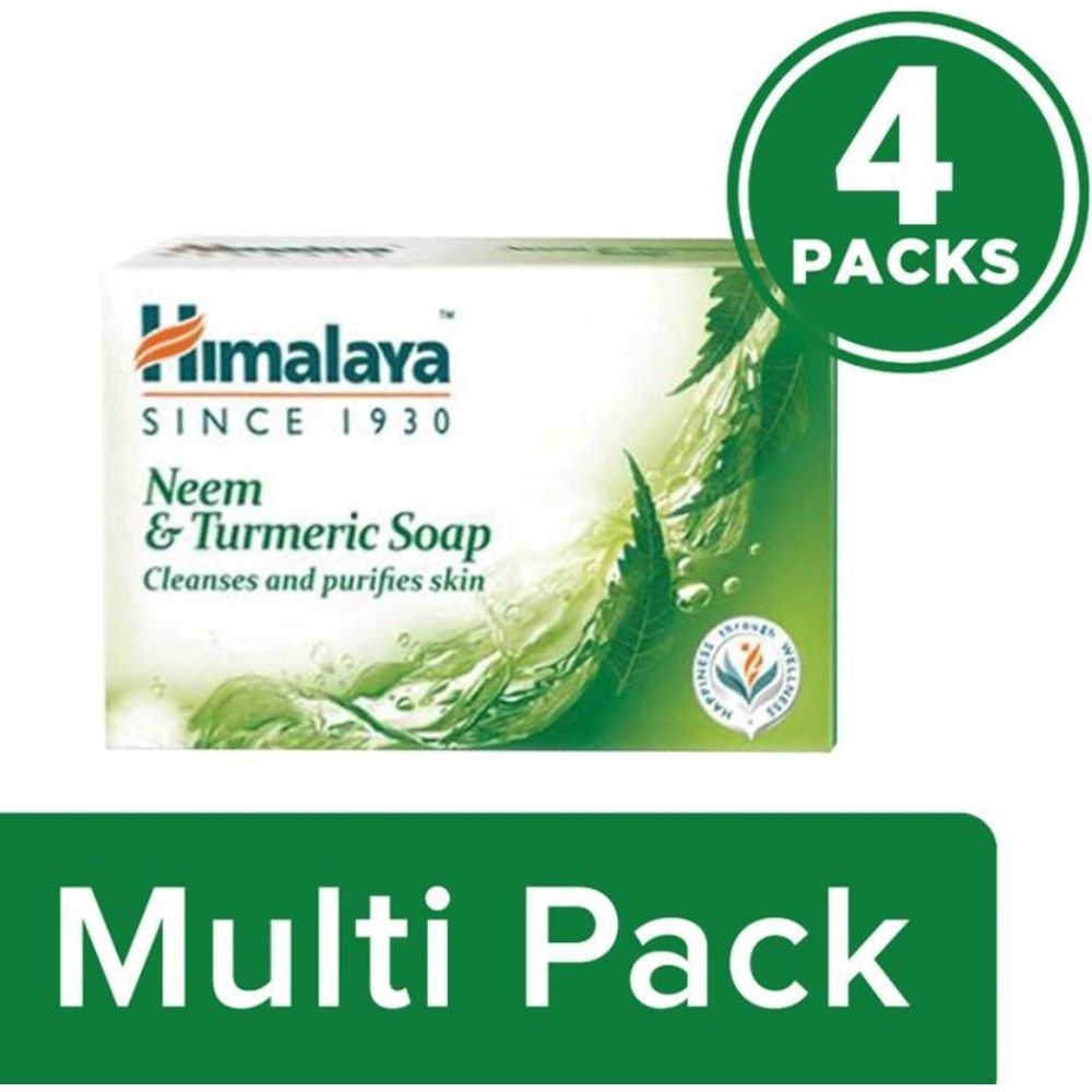Buy Himalaya Soap Neem Turmeric 4X125Gm Online at Best Prices ...