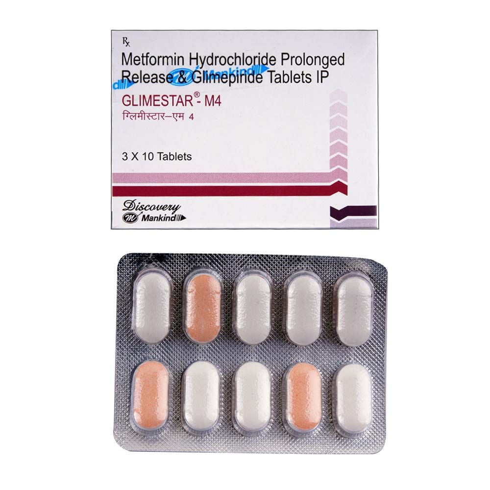 Buy Glimestar-M 4mg 10 Tablets Online at Best Prices | Wellness Forever