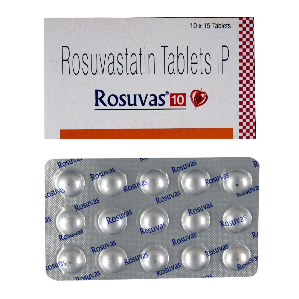Buy Rosuvas 10mg 15 Tablets Online at Best Prices | Wellness Forever
