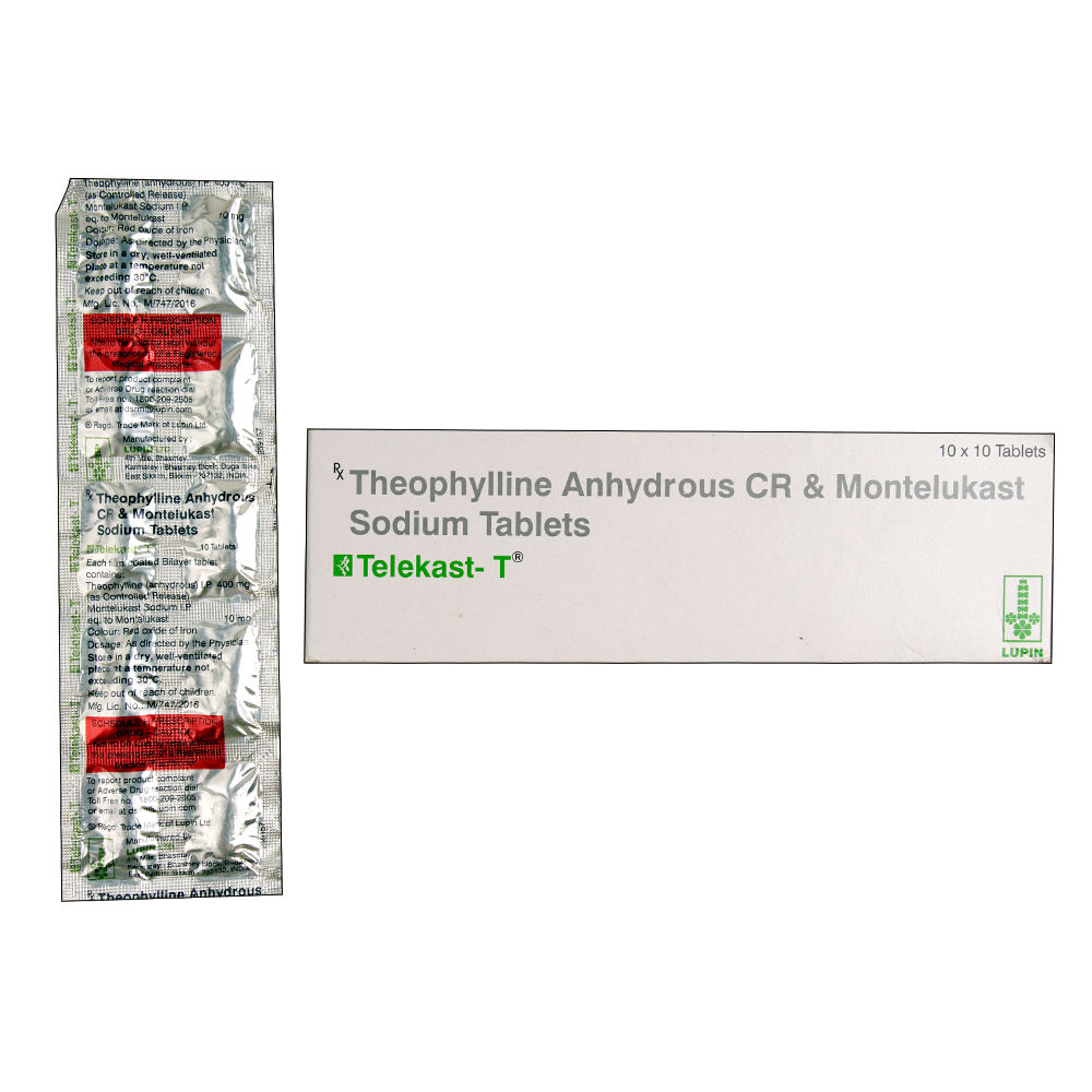 Buy Telekast-T 10mg 10 Tablets Online at Best Prices | Wellness Forever