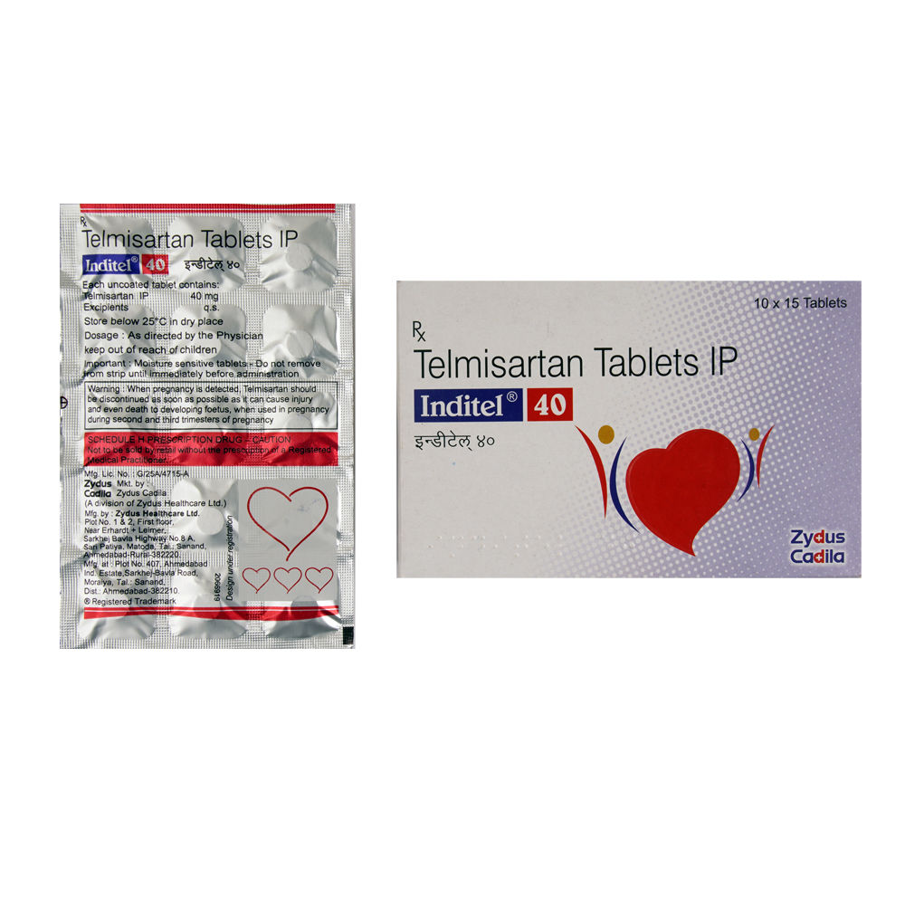 Buy Inditel 40mg 15 Tablets Online at Best Prices | Wellness Forever