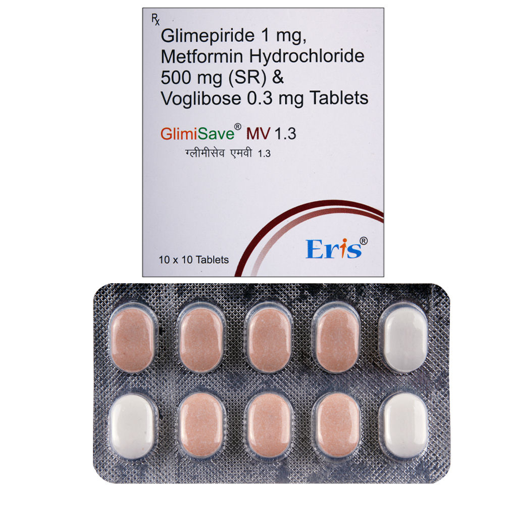 Buy Glimisave-MV 1.3mg 10 Tablets Online at Best Prices | Wellness Forever