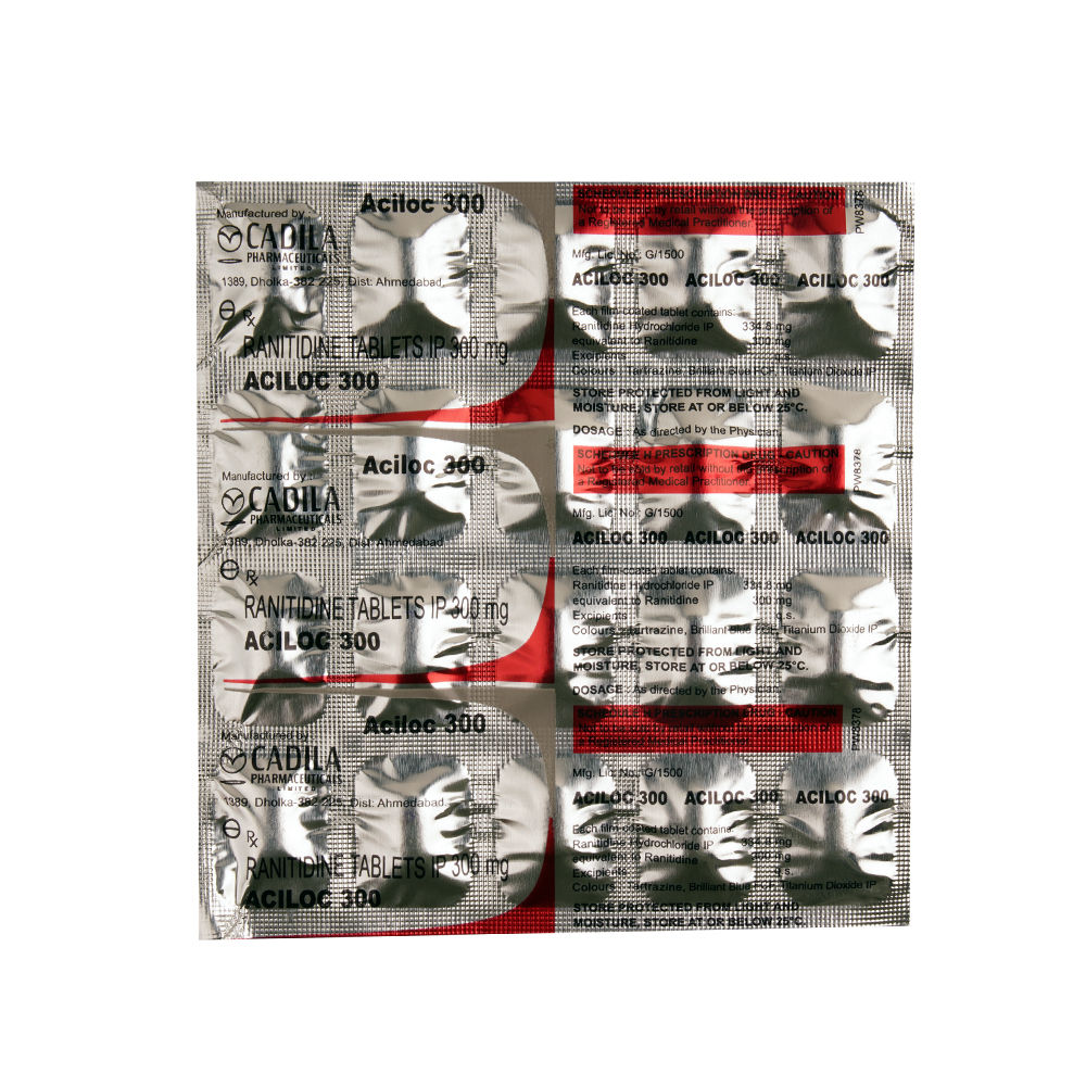 Buy Aciloc 300mg 20 Tablets Online at Best Prices | Wellness Forever