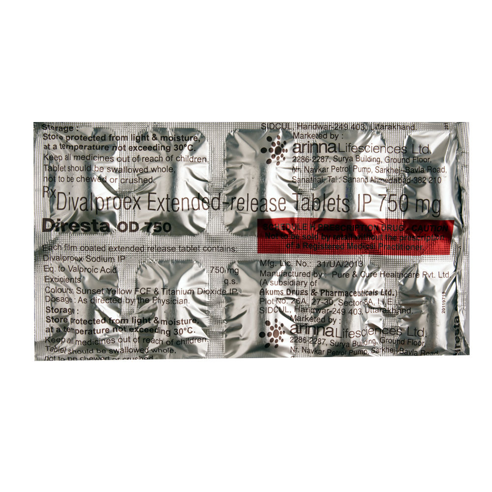 Buy Diresta-Od 750Mg 10 Tablets Online at Best Prices | Wellness Forever