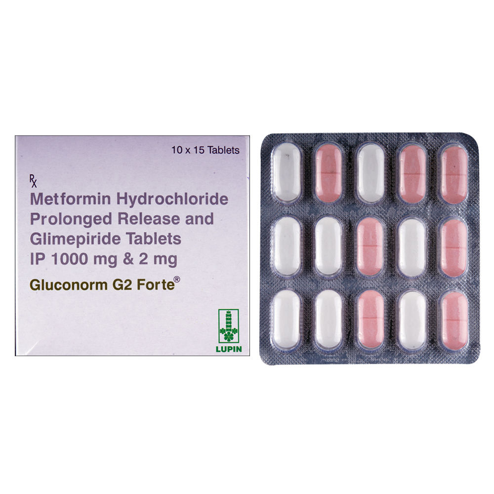 Buy Gluconorm G2 Forte 15 Tablets Online at Best Prices | Wellness Forever