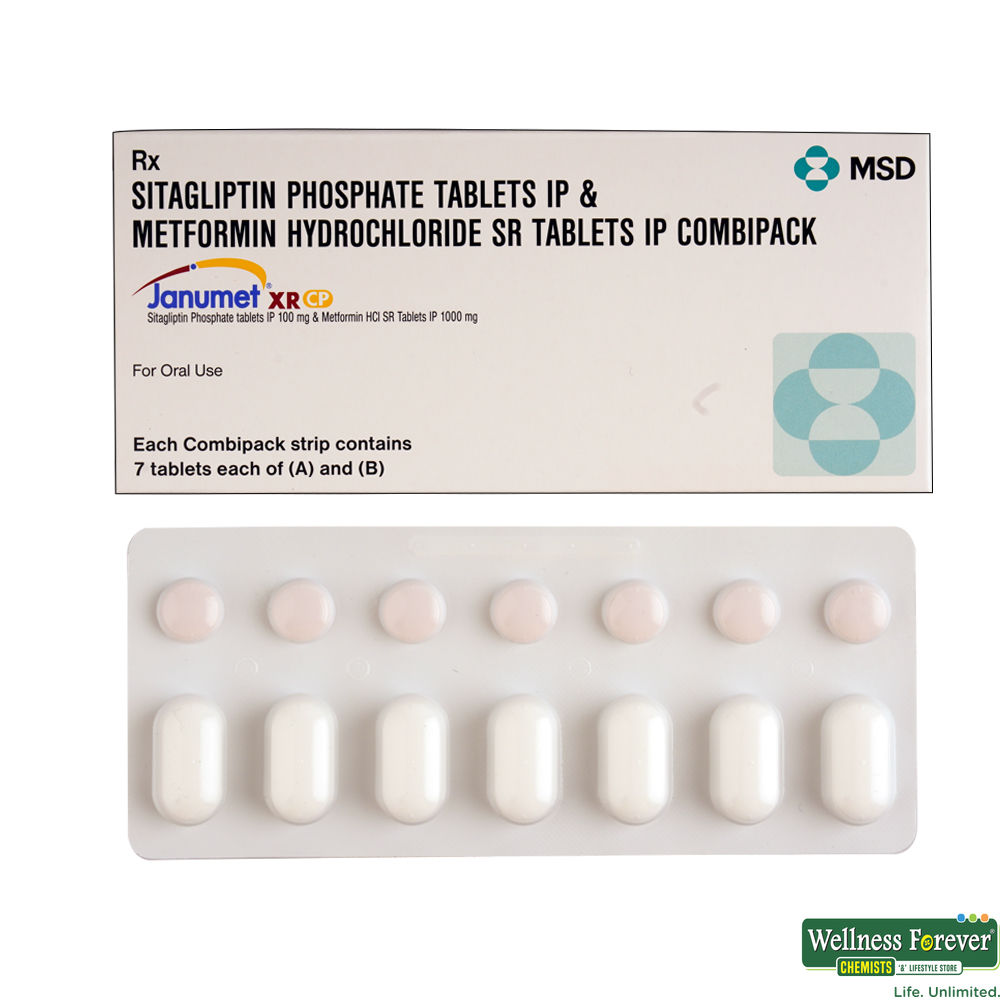 Buy Janumet Xr Cp Kit 7 Tablets Online At Best Prices Wellness Forever