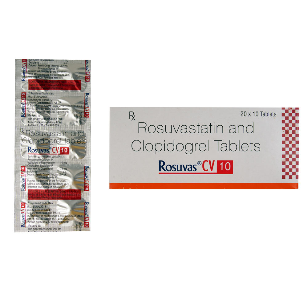 Buy Rosuvas-CV 10mg 10 Tablets Online at Best Prices | Wellness Forever
