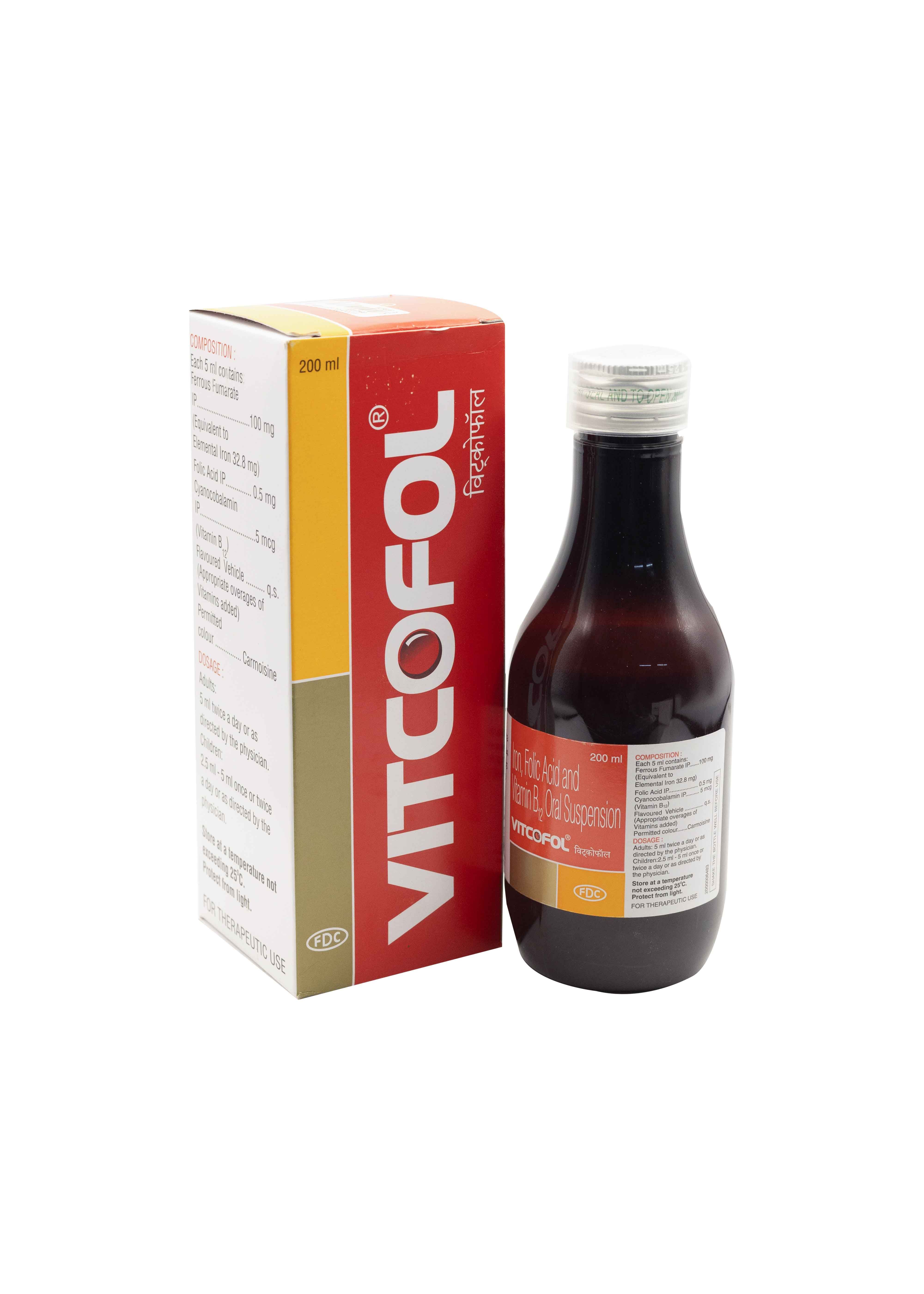 Buy Vitcofol Syrup 200 ml Online at Best Prices | Wellness Forever