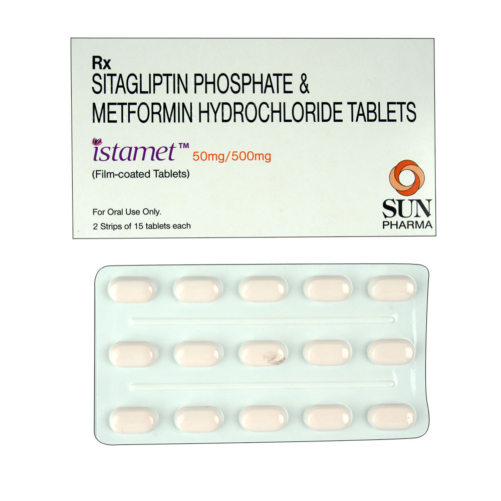 Buy Istamet 50mg/500mg 15 Tablets Online at Best Prices | Wellness Forever