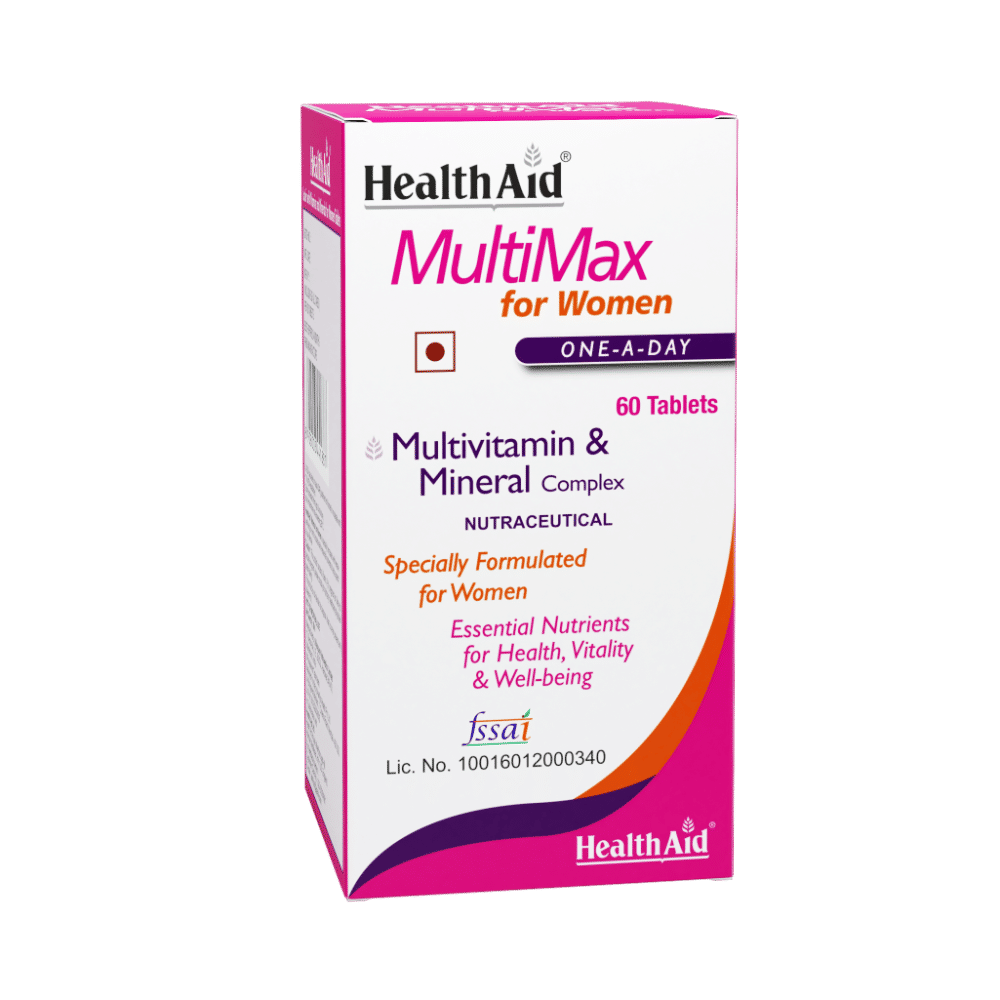 Buy HealthAid Multimax Multivitamin Tablets For Women, 60 tablets ...