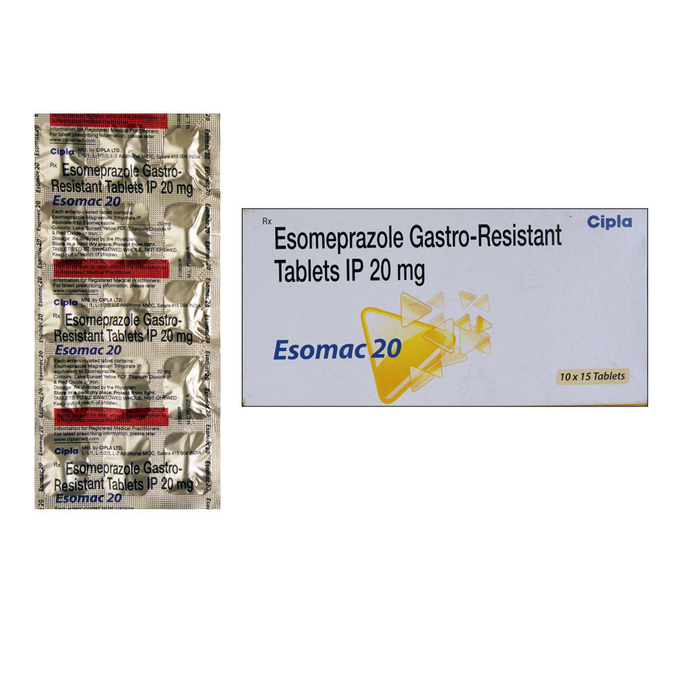 Buy Esomac 20mg 15 Tablets Online at Best Prices | Wellness Forever