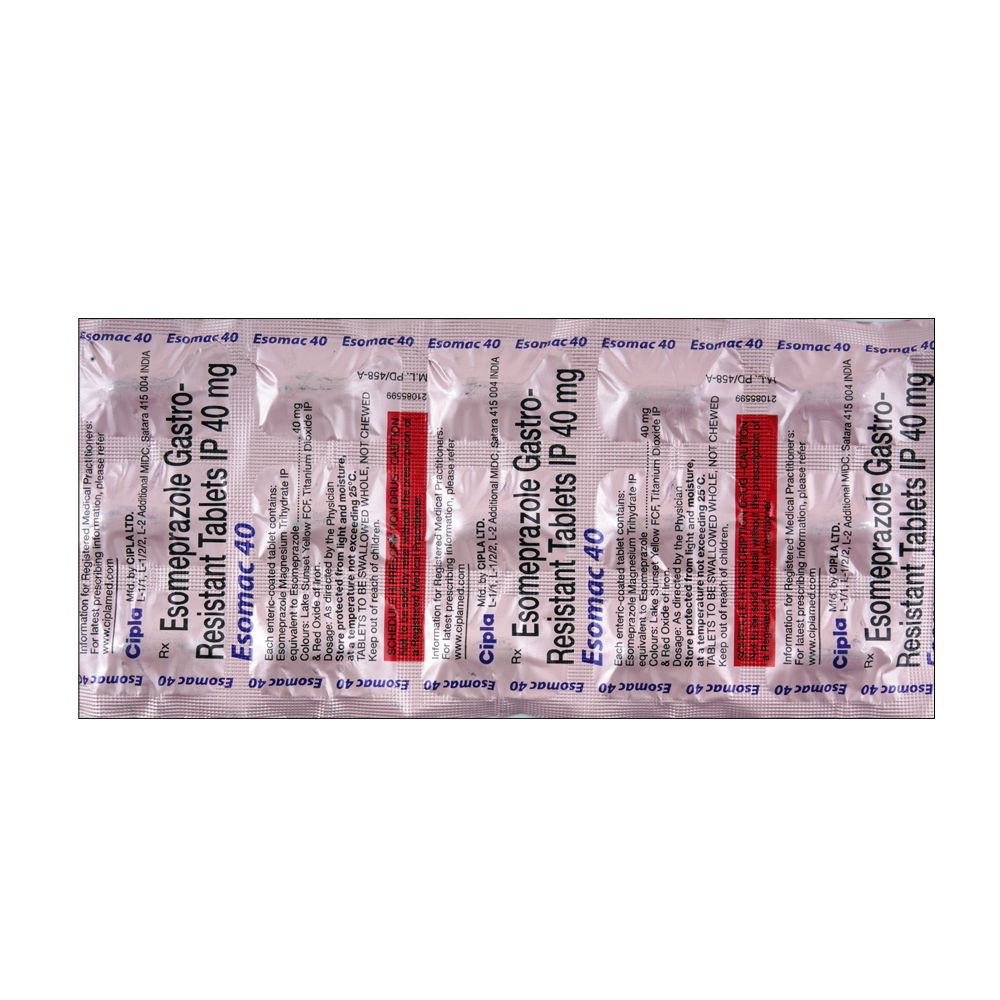 Buy Esomac 40mg 15 Tablets Online at Best Prices | Wellness Forever