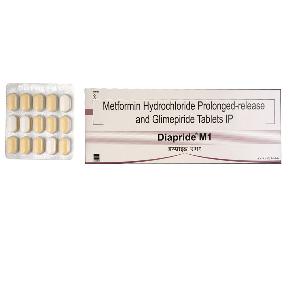 Buy Diapride-M1 15 Tablets Online at Best Prices | Wellness Forever