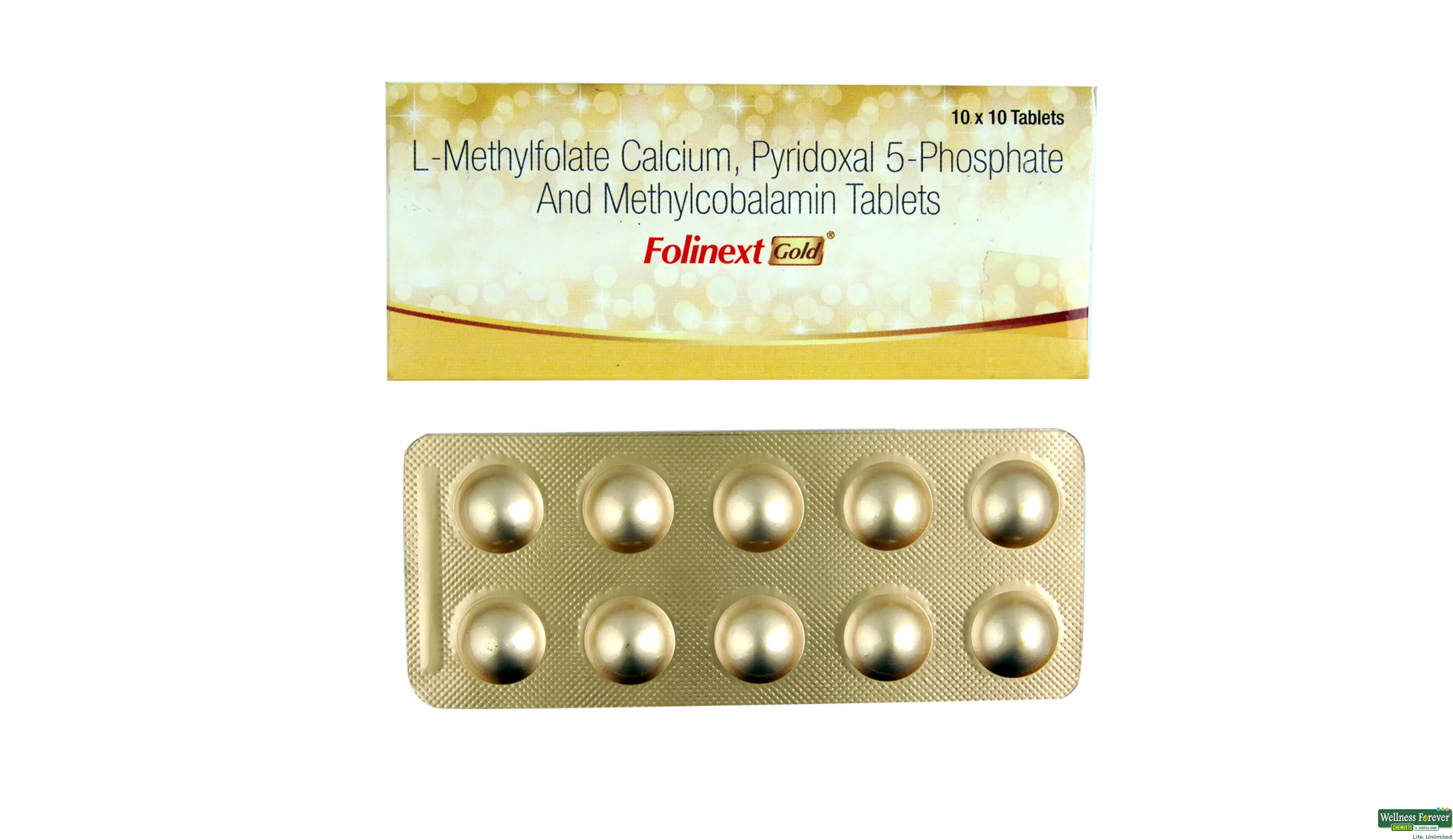 Buy Folinext Gold 10 Tablets Online At Best Prices Wellness Forever