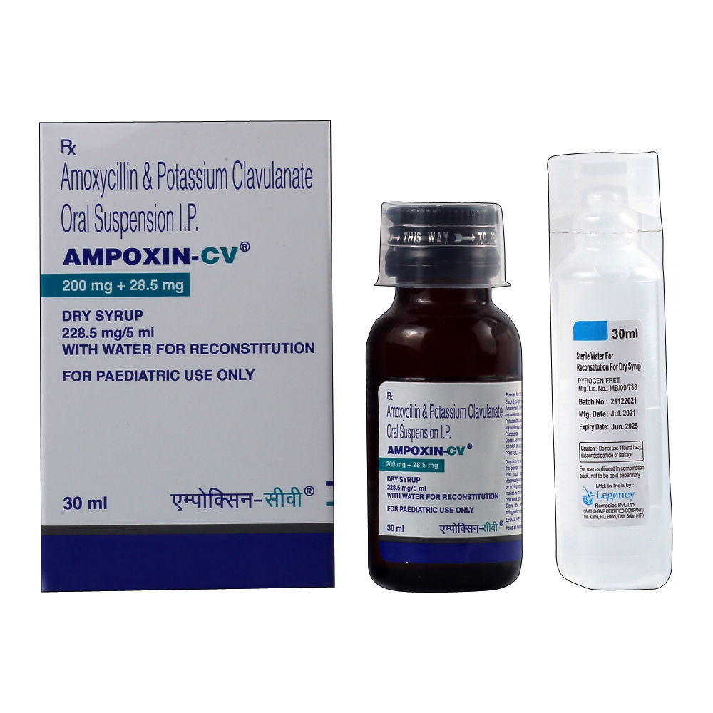 Buy Ampoxin-CV Dry Syrup 30 ml Online at Best Prices | Wellness Forever