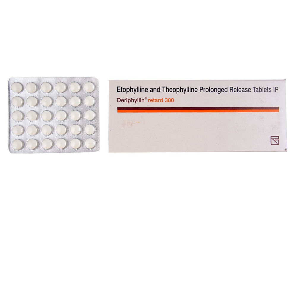 Buy Deriphyllin-Retard 300mg 30 Tablets Online at Best Prices ...