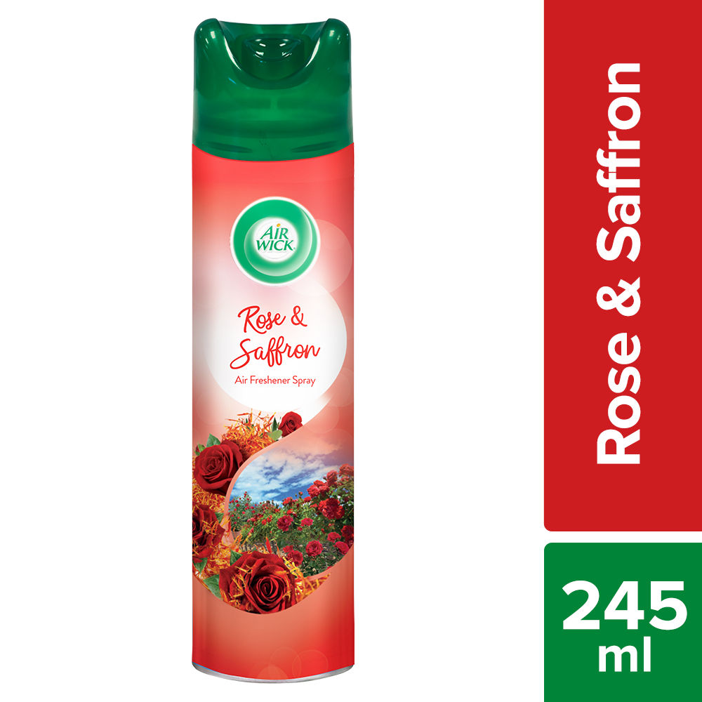 Buy Airwick Room Air Freshener Spray Rose & Saffron 245ml Online at Best Prices | Wellness Forever