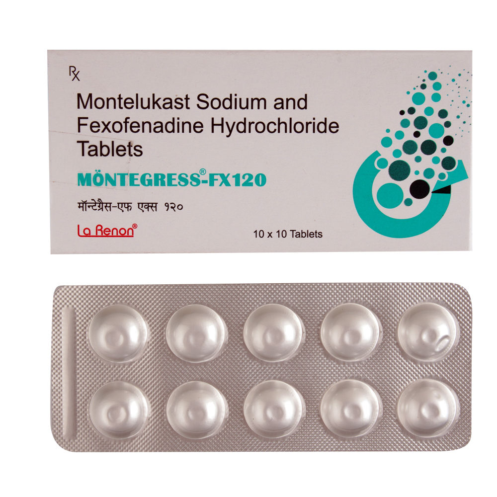 Buy Montegress-FX 120mg 10 Tablets Online at Best Prices | Wellness Forever