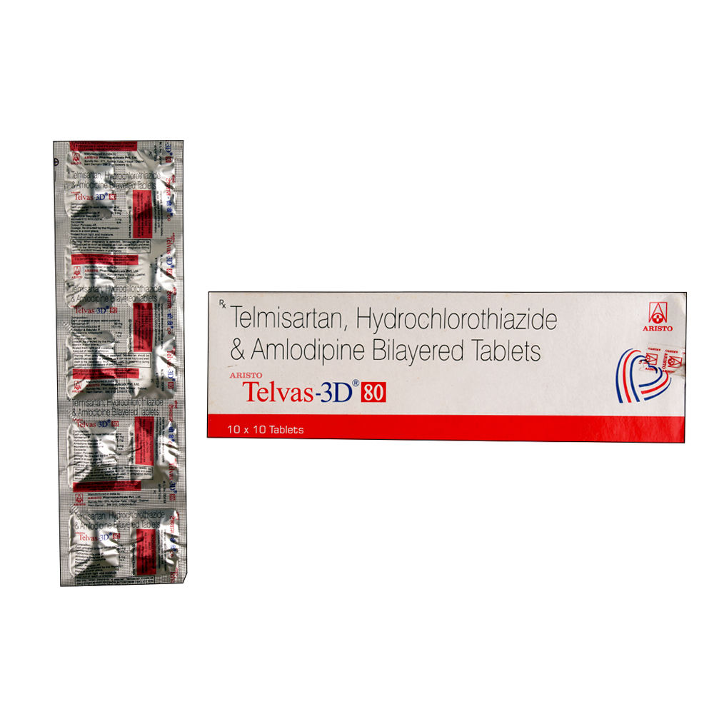 Buy Telvas-3D 80mg 10 Tablets Online at Best Prices | Wellness Forever