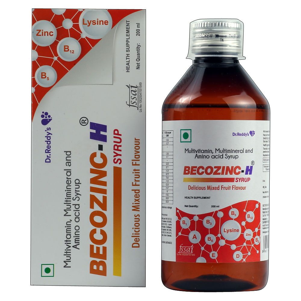 Buy Becozinc-H Syrup 200 ml Online at Best Prices | Wellness Forever