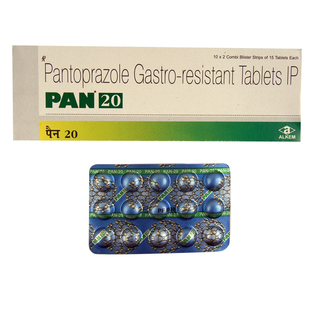 Buy Pan 20mg 15 Tablets Online at Best Prices | Wellness Forever