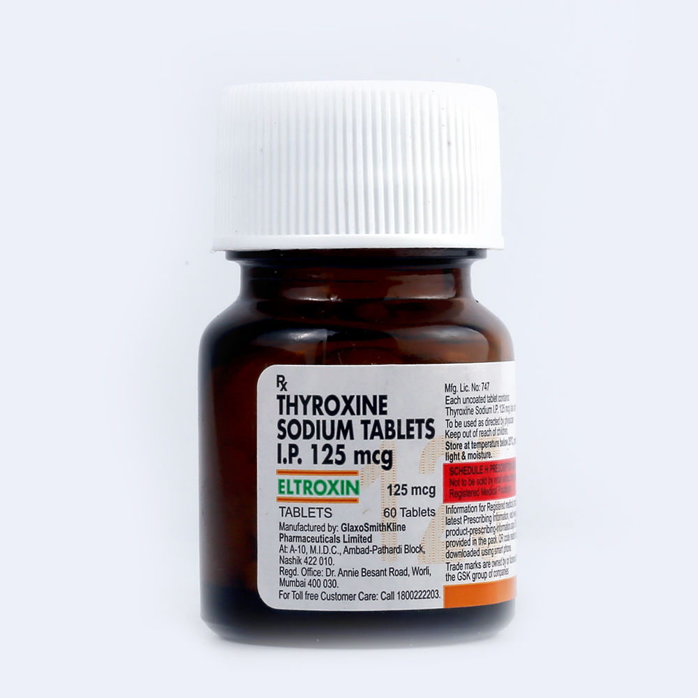 Buy Eltroxin 125mg 60 Tablets Online at Best Prices | Wellness Forever