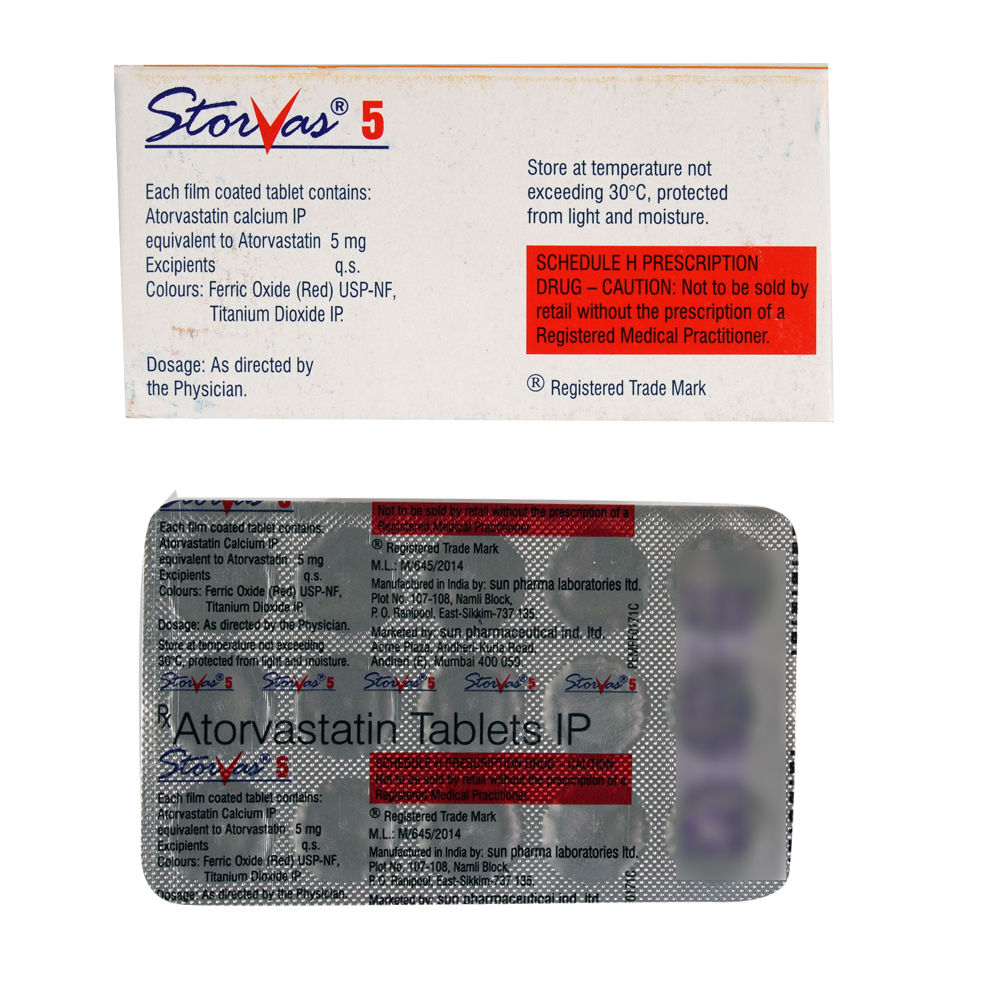 Buy Storvas 5mg 15 Tablets Online at Best Prices | Wellness Forever